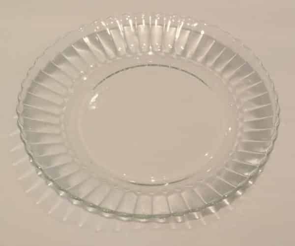 Rent fluted glass dessert plates at All Seasons Rent All