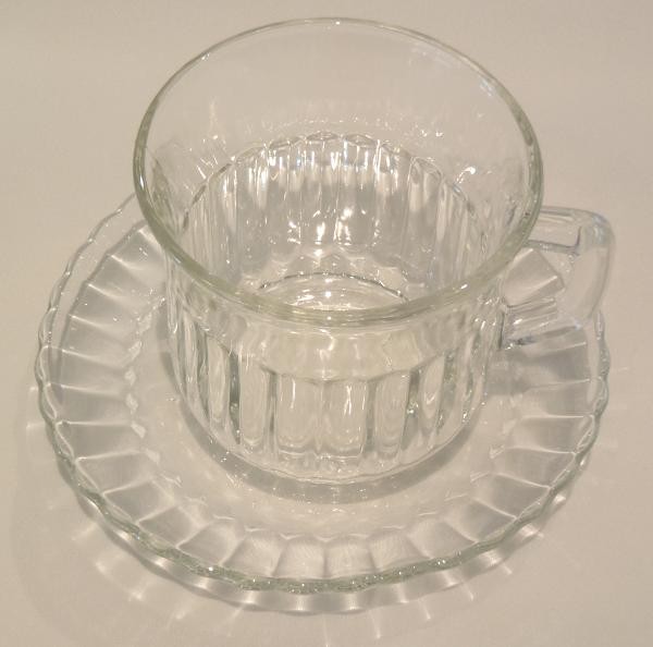 Rent fluted glass coffee cups at All Seasons Rent All