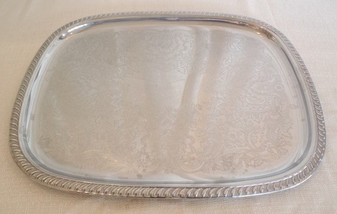 Rent a silver 24" rectangular tray for your next party at All Seasons ...