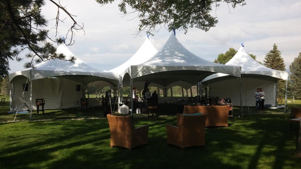 Rent a 40' hexagon marquee tent at All Seasons Rent All