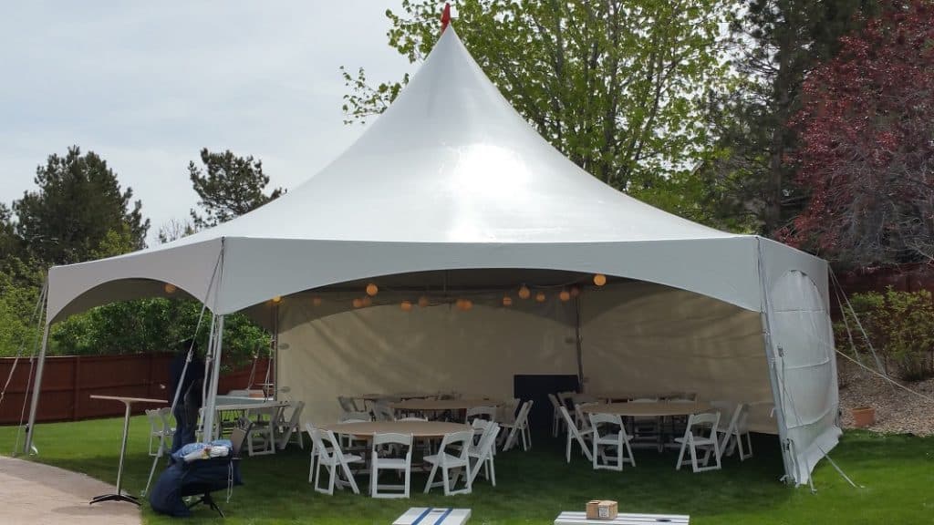 Rent a 40' hexagon marquee tent at All Seasons Rent All